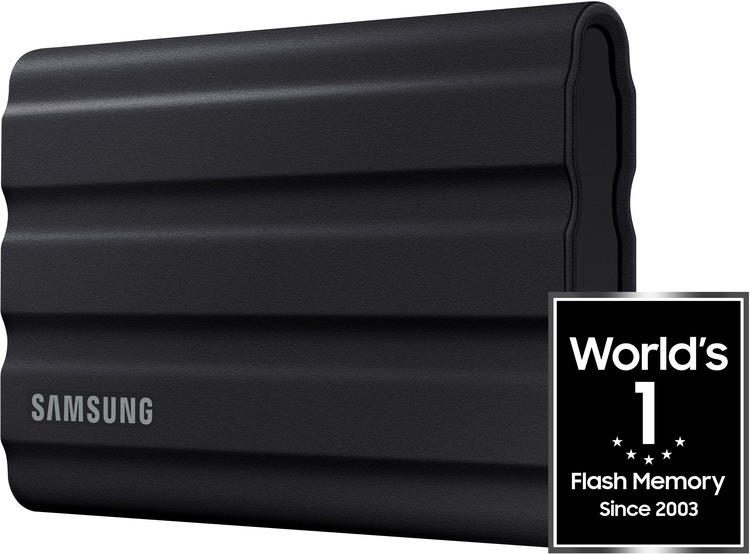 4TB Samsung T7 Shield BLACK IP65 USB-C Rugged Portable SSD MU-PE4T0S/WW ...