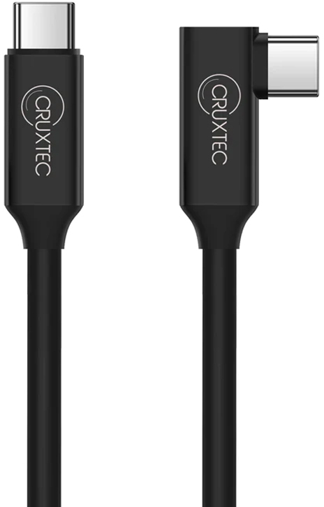 Cruxtec VCC-05-BK 5m USB-C to USB-C 90 degree angle VR Cable | CA