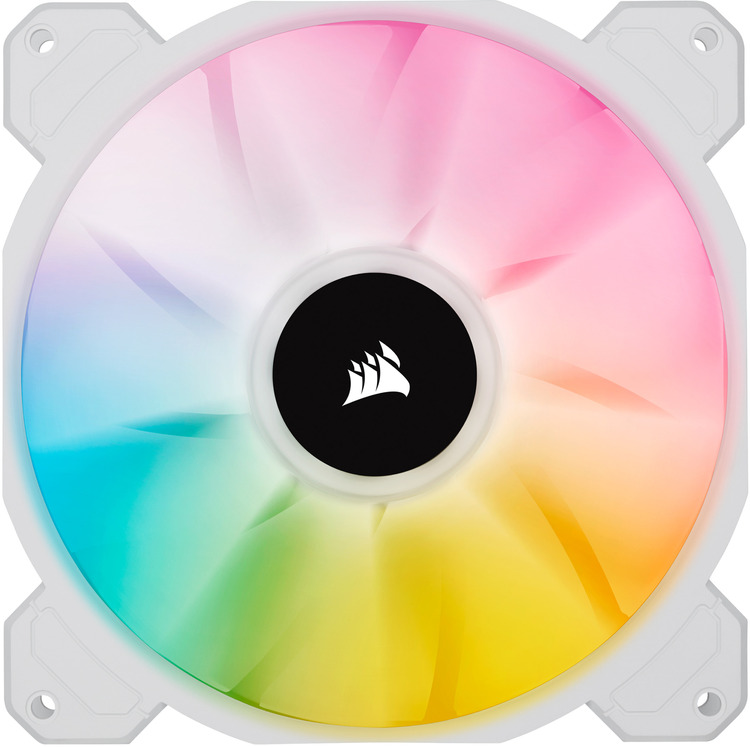 140mm Corsair SP140 RGB ELITE White Case Fan CO-9050138-WW | CA