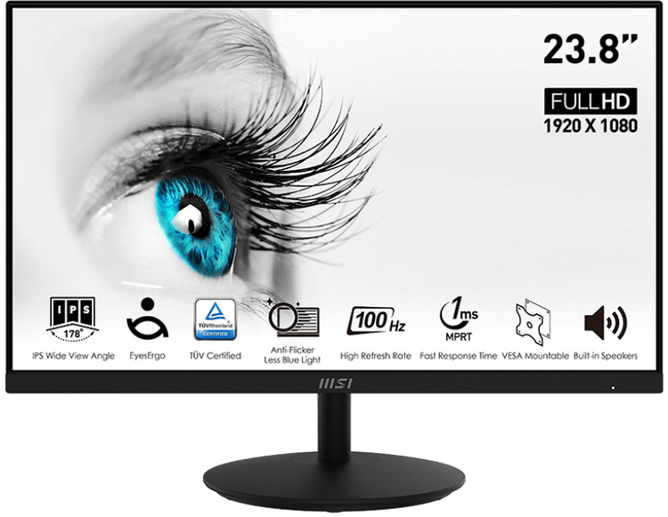 24" MSI PRO MP242A 100Hz FHD IPS Monitor | Computer Alliance