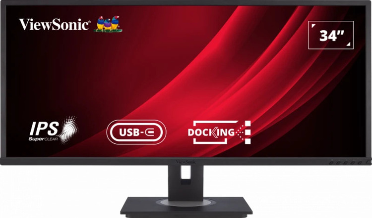 34" Viewsonic VG3456 UWQHD VA Monitor with Height Adjust | CA