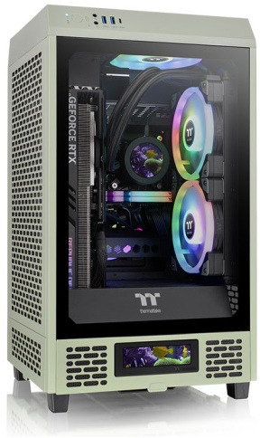 Thermaltake Micro-ATX The Tower 200 TG Matcha Green Case CA-1X9-00SEWN ...