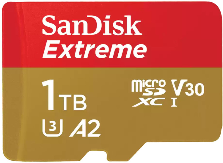 1TB Sandisk Extreme Micro SDXC Memory Card SDSQXAV-1T00-GN6MA with SD ...