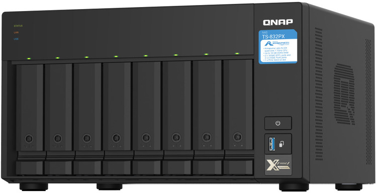 8 Bay QNAP TS-832PX-4G 2.5 Gbe NAS Unit | Computer Alliance