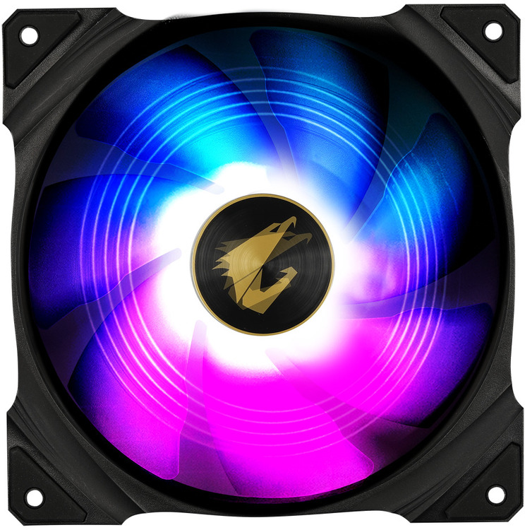 140mm Gigabyte AORUS ARGB Black Case Fan GP-AR140RFAN | Computer Alliance