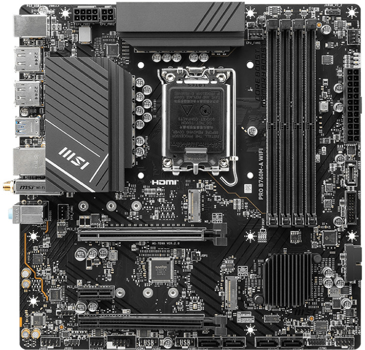 MSI S1700 MicroATX PRO B760M-A WIFI DDR5 Motherboard | Computer Alliance
