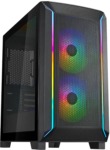 Silverstone FA312Z ARGB MicroATX Gaming Case Black | Computer Alliance