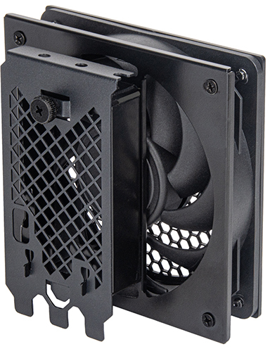 SilverStone SST-FDP02B External 120mm Fan Adapter Combo Bracket | CA