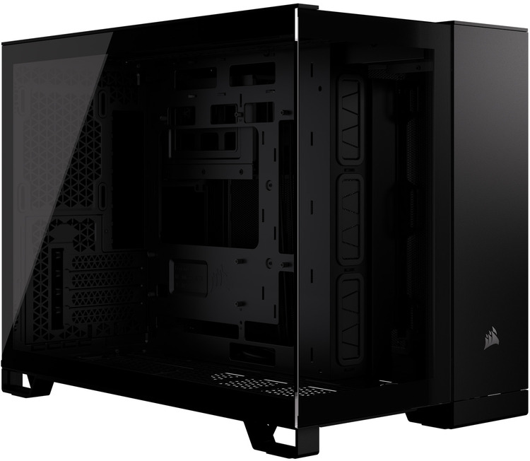 Corsair 2500X MicroATX Dual Chamber Black PC Case CC-9011265-WW | CA