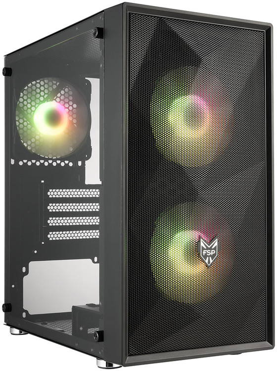 FSP CST130B ARGB MicroATX Case Black | Computer Alliance