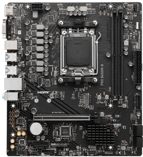 MSI AM5 MicroATX PRO B650M-B DDR5 Motherboard | Computer Alliance