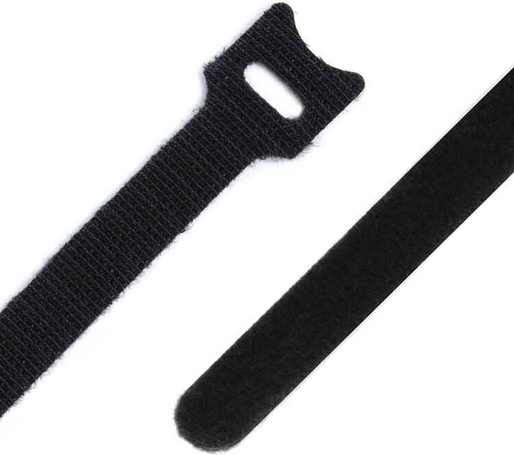10 x Ty-It Hook & Loop Velcro Cable Tie 240mm X 12mm - BLACK | CA