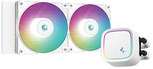 Deepcool LE520 240mm R-LE520-WHAMMN-G-1 White ARGB Liquid Cooler | CA