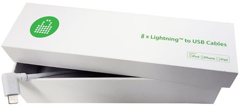 PC Locs USB-A to Lightning Right AngleCables (155mm) 8pk PUT PCL10 ...