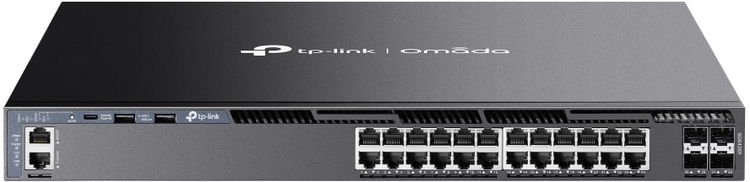 24 Port TP-Link SG6428X Omada Gigabit Stackable L3 Managed Switch with ...