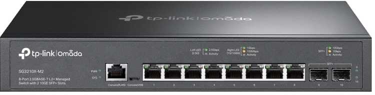 8 Port TP-Link SG3210X-M2 Omada 2.5G L2+ Managed Switch | CA