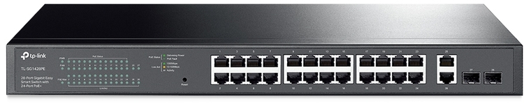 28 Port TP-Link TL-SG1428PE Gigabit Easy Smart Switch with 24-Port PoE+ ...