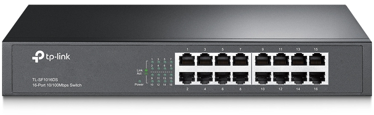 16 Port TP-Link TL-SF1016DS 10/100Mbps Desktop/Rackmount Switch | CA