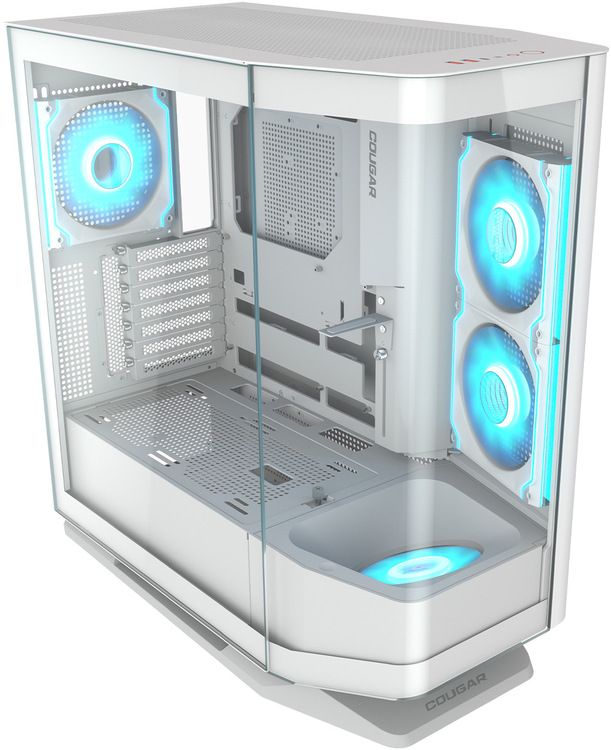 Cougar FV270 RGB WHITE Mid Tower Curved Panoramic Gaming Case | CA