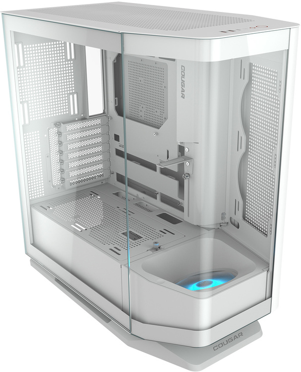 Cougar FV270 WHITE Mid Tower Curved Panoramic Gaming Case | CA