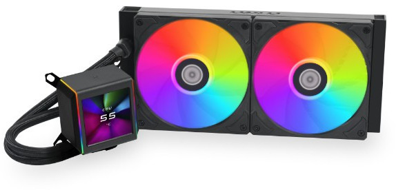 Lian Li Galahad II LCD SCREEN 280 ARGB AIO Liquid CPU Cooler Black | CA