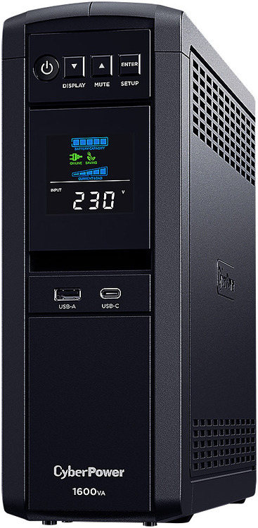 1350VA CyberPower PFC Sinewave Tower UPS with LCD CP1350EPFCLCD | CA