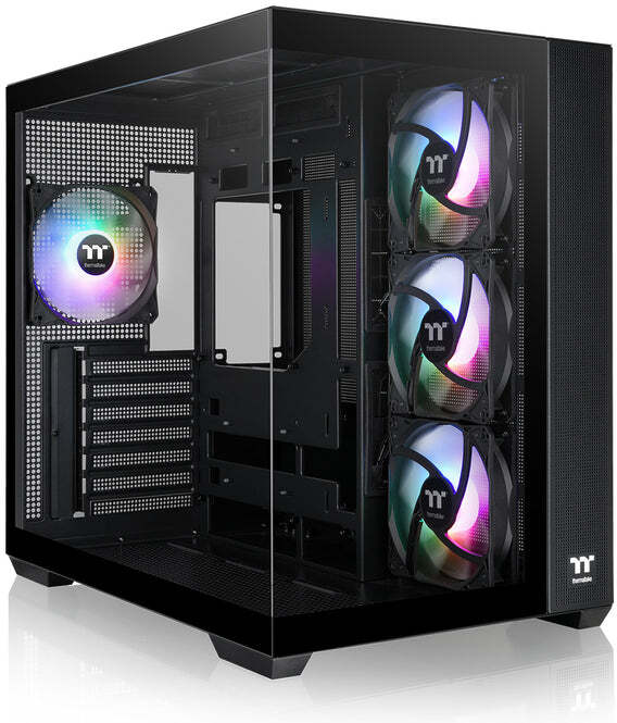 Thermaltake Mid Tower View 380 TG Black Case CA-1Z2-00M1WN-00 | CA