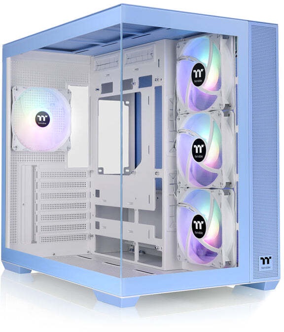 Thermaltake Mid Tower View 380 TG Hydrangea Blue Case CA-1Z2-00MFWN-00 | CA