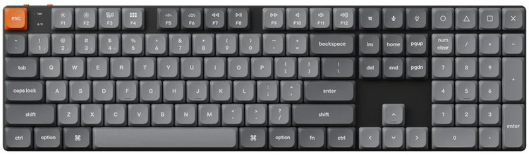 Keychron K5 Max QMK/VIA Low-Profile RGB Tactile-Brown Mechanical ...