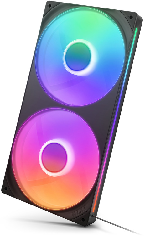 280mm NZXT F280 Single-Frame RGB Core Fan Black | Computer Alliance