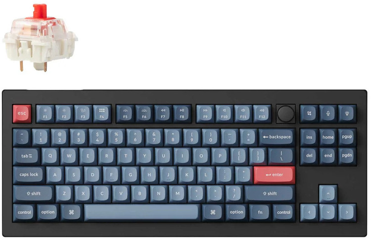 Keychron V3 Max QMK/VIA RGB Wireless Gateron-Red Mechanical Keyboard | CA