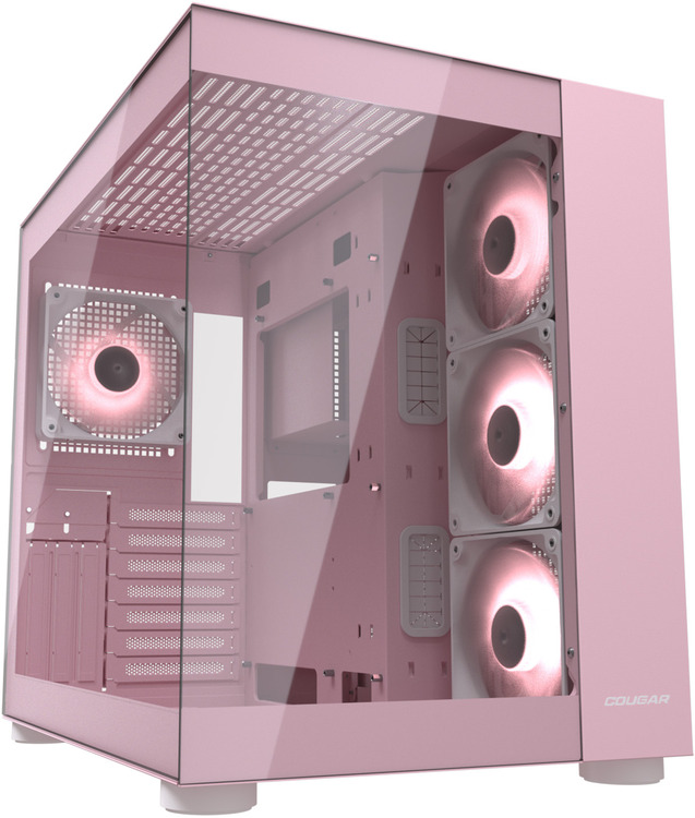 Cougar FV150 RGB PINK Dual Chamber TG Gaming Case | Computer Alliance