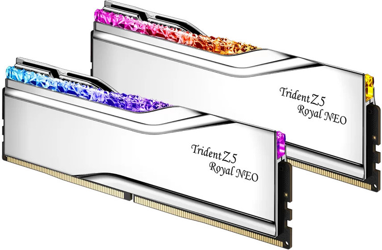 32GB DDR5 (2x16GB) G.Skill 6400MT/s Trident Z5 Royal Neo RGB EXPO RAM ...