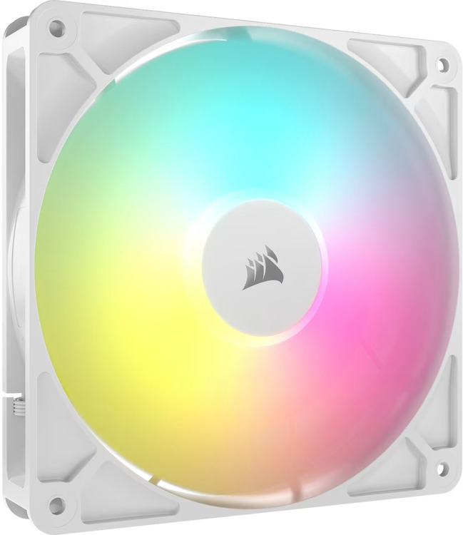 140mm Corsair RS140 ARGB 140mm PWM Fan White | Computer Alliance