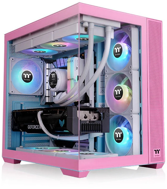 Thermaltake View 380 TG ARGB Bubble Pink Mid Tower Case | CA