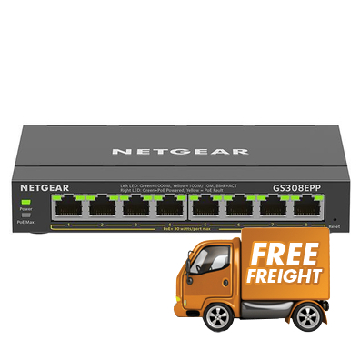 8 Port Netgear GS308EPP-100AUS Easy Smart Managed Essentials PoE Switch ...