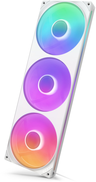 420mm NZXT F420RGB Single-Frame RGB Core Fan White | Computer Alliance
