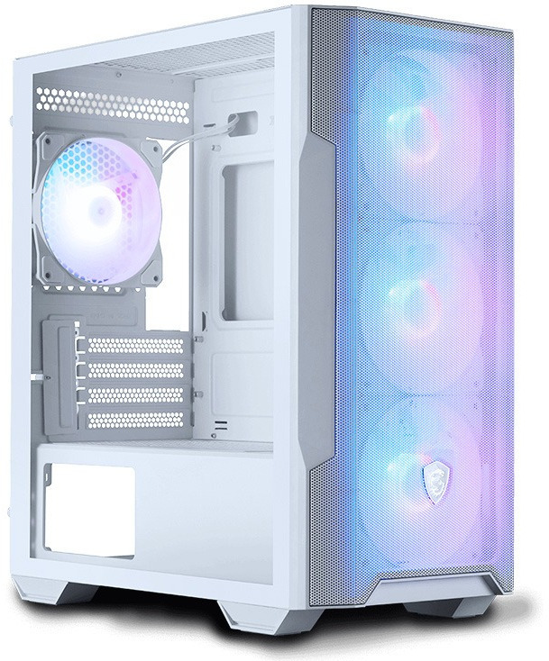 MSI MAG FORGE M100R Micro-ATX Tower Case White | Computer Alliance