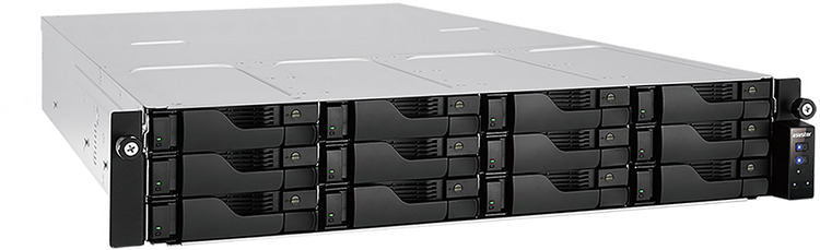 12 Bay Asustor LOCKERSTOR 12RD 2.5Gb 2RU Rackmount NAS Unit | CA