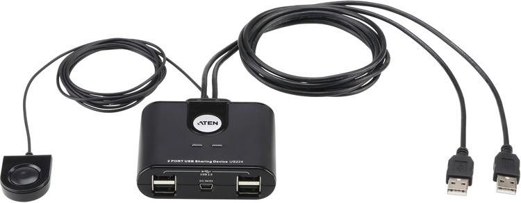 ATEN US224 2 x 4 USB 2.0 Peripheral Sharing Switch | Computer Alliance
