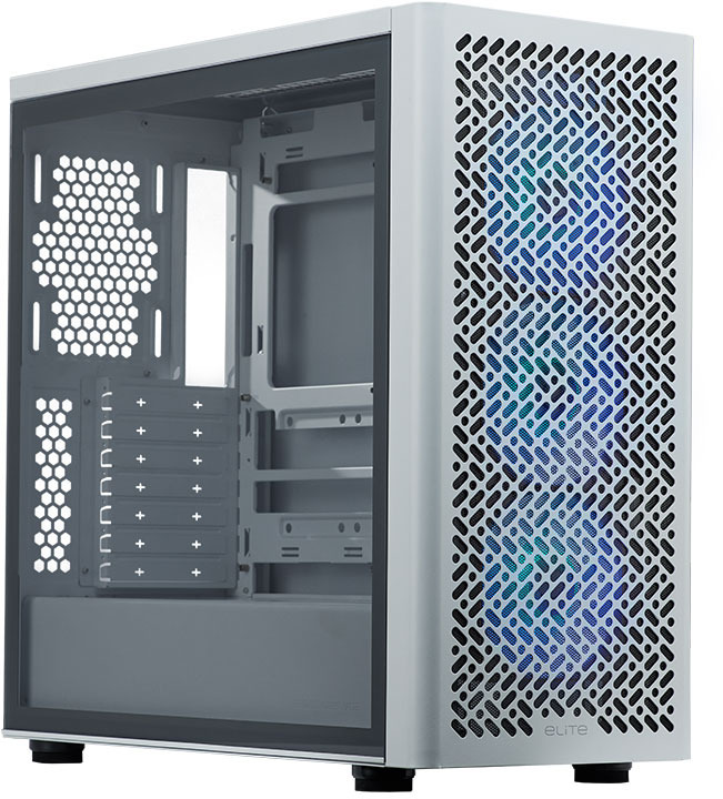 Cooler Master ATX Elite 502 ARGB Gaming Case White | Computer Alliance