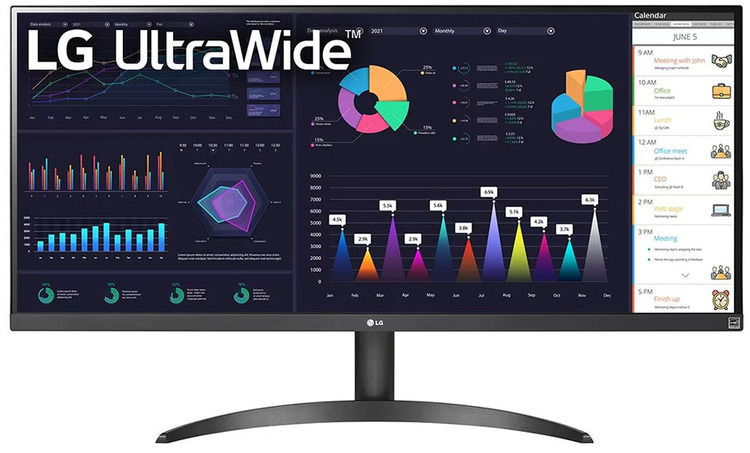 34" LG 34WQ500-B 100Hz Ultra-Wide FHD IPS Monitor | Computer Alliance