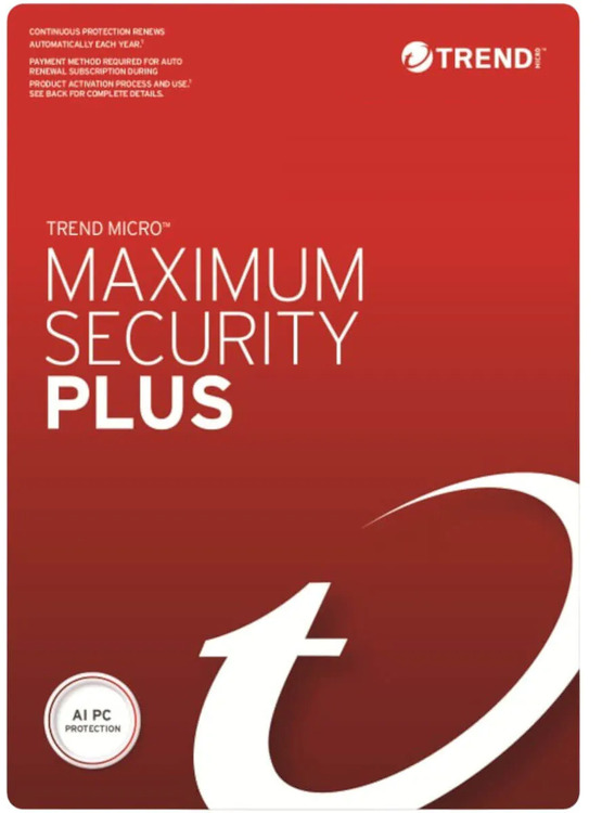 1 Year Trend Micro Maximum Security Plus for 3 Devices | Computer Alliance