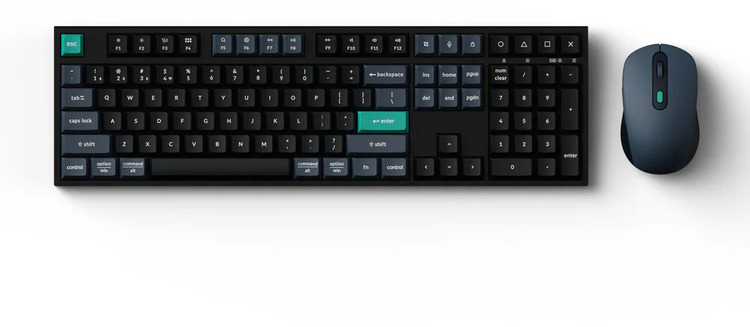 Keychron B36 Wireless Keyboard and BM25 Wireless Mouse Kit Black | CA