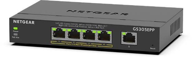 5 Port Netgear GS305EPP-100AUS Gigabit POE+ Network Switch - | CA