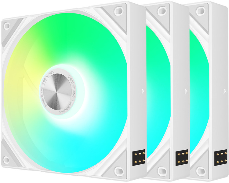 120mm TRYX ROTA SL ARGB 120 Case Fans White 3 Pack | Computer Alliance