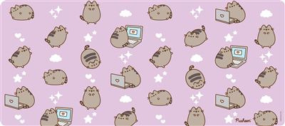 Pusheen - Purple Pattern XXL Desk Mat | Computer Alliance