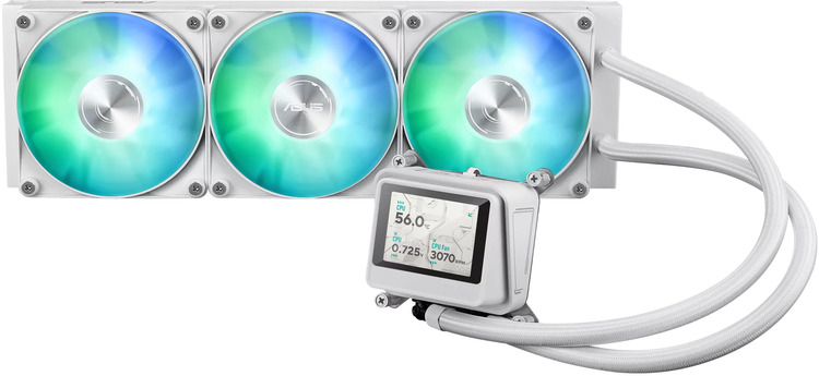 360mm ASUS AYW Gaming LC 360 ARGB CPU Liquid Cooler with Display White | CA