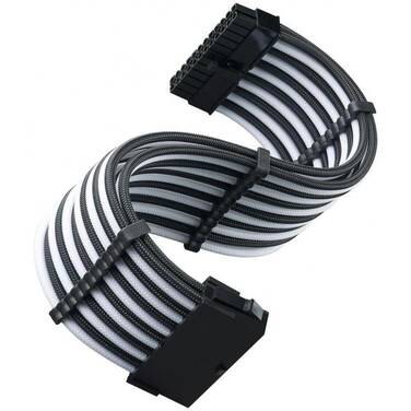 Silverstone PP07E-MBBW Black/White 24-Pin Extension Cable | CA