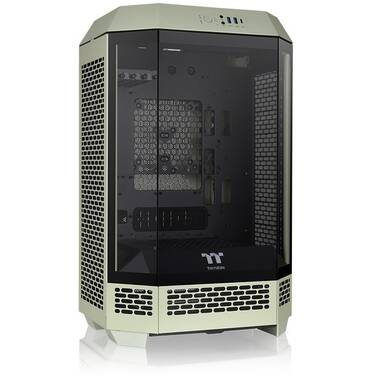 Thermaltake The Tower 300 Tempered Glass Micro Tower Case Matcha Green | CA